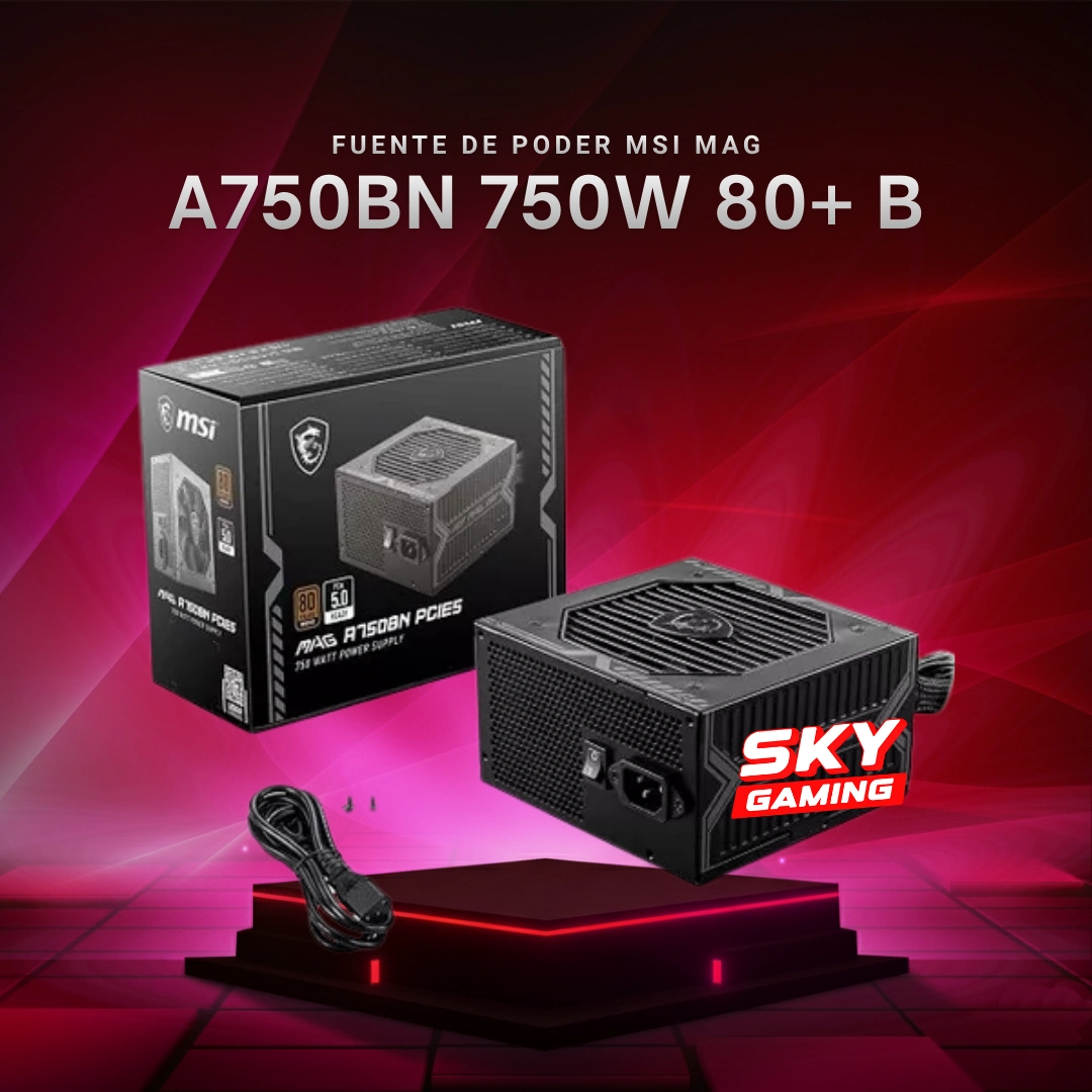 Fuente de Poder MSI MAG A650BN – 650W / 80+ Bronze - Sky Gaming PC