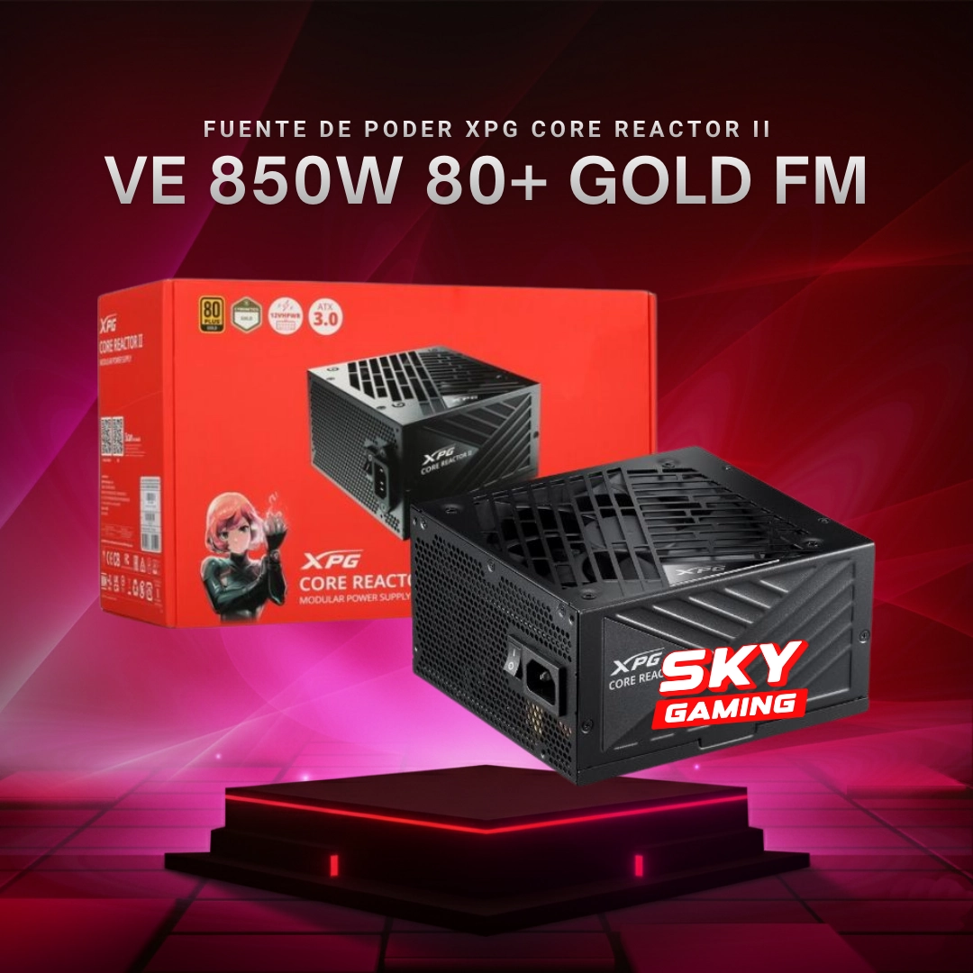 Fuente de Poder XPG Core Reactor II VE 850W 80 Plus Gold Full Modular ...