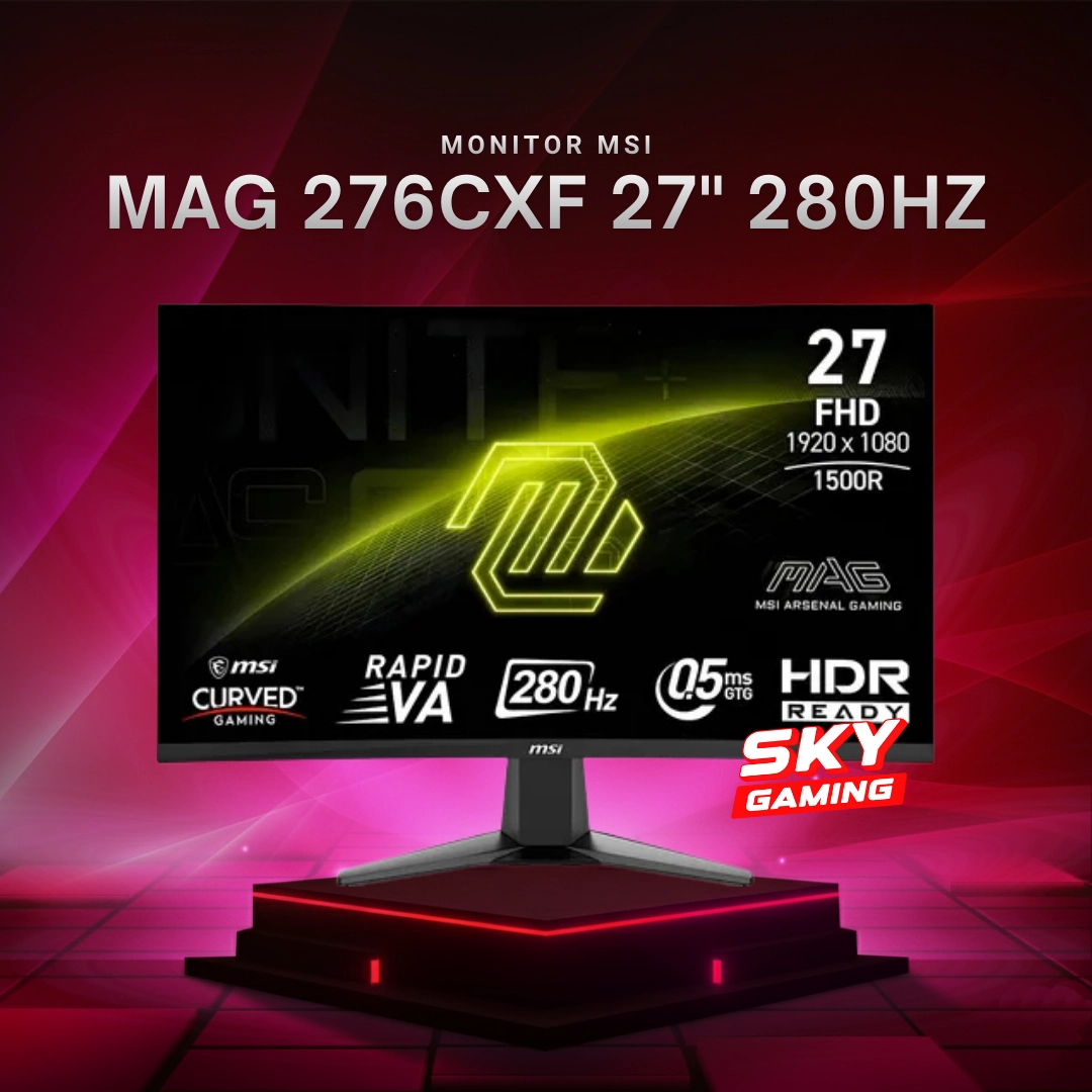 Monitor MSI MAG 276CXF 27" Curvo 280Hz 0.5ms – Gaming VA - Sky Gaming PC
