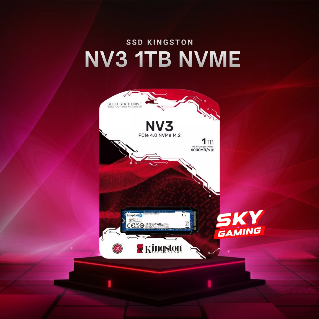 SSD Kingston NV3 1TB NVMe PCIe 4.0 – 6000MB/s - Sky Gaming PC
